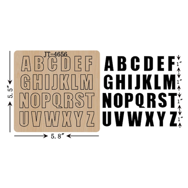 Alphabet Die Cut - Etsy
