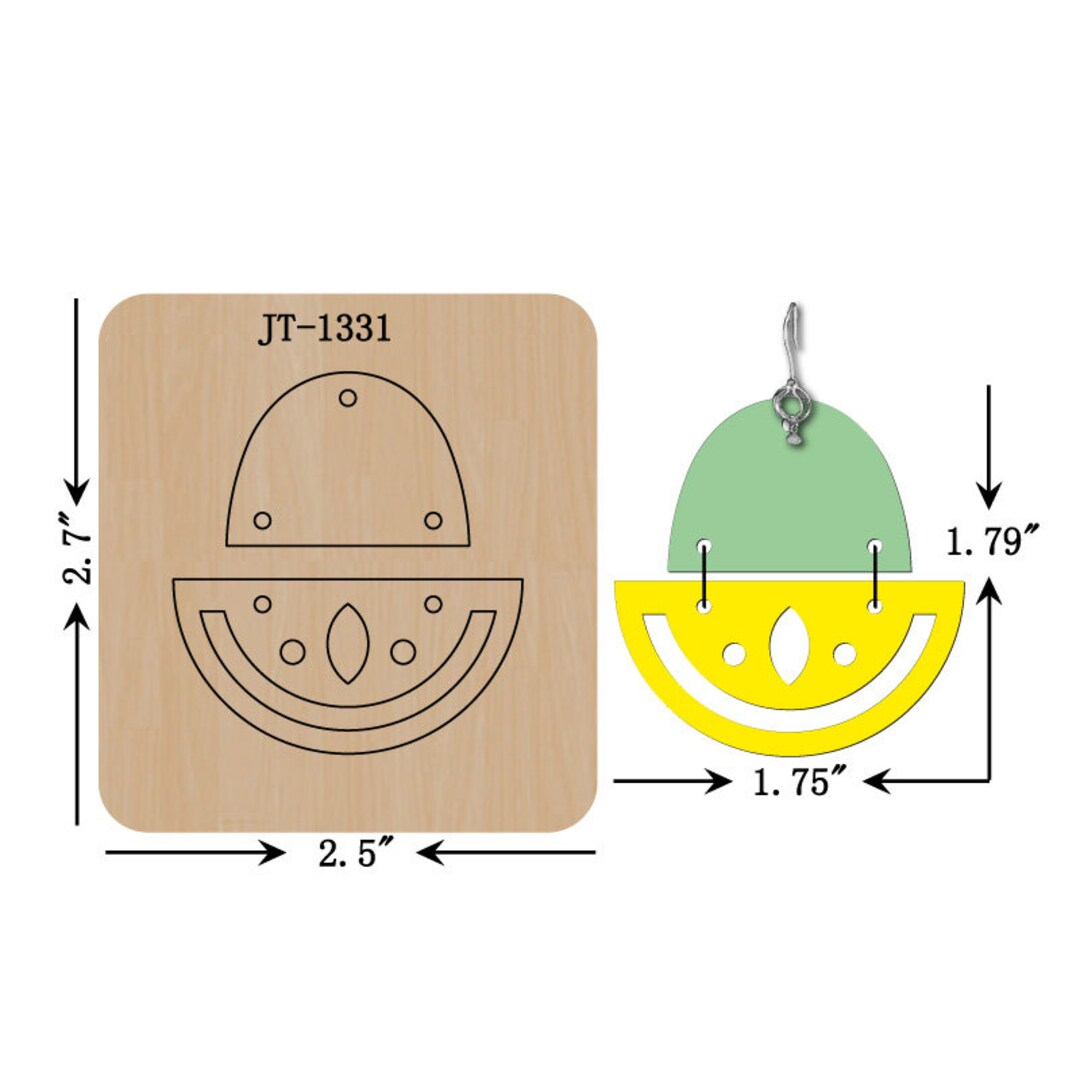 Leather Earring Cutting Die,1.79 INCH, Half Circle Earring Die,jt1331 - Etsy