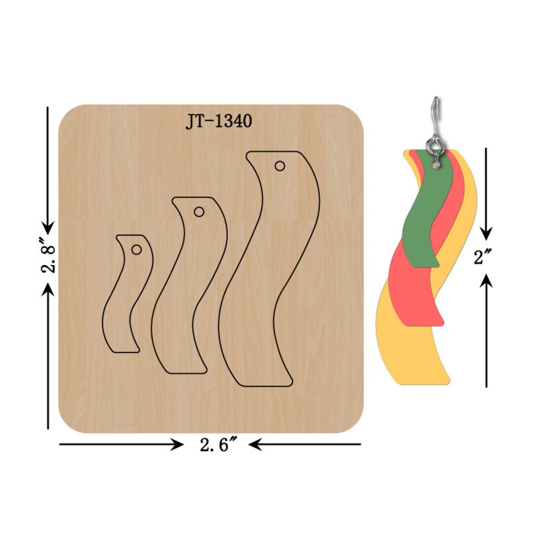 Leather Earring Cutting Die: 2 Inch Stacked Bar, Sizzix Compatible - Etsy