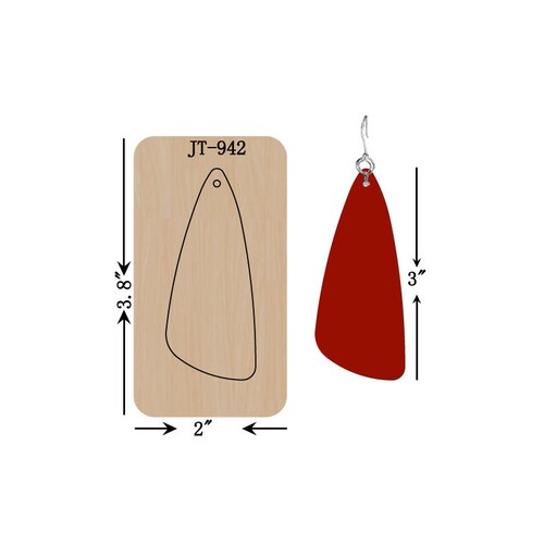 Leather Earring Cutting Die/ 3 INCH Tropical Leaf Earring - Etsy