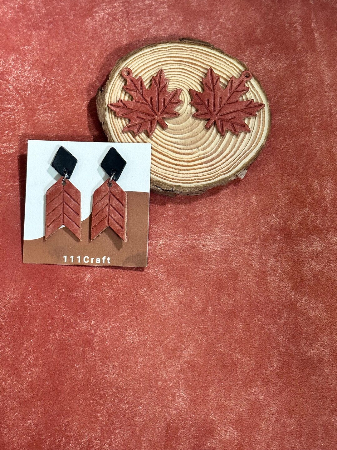 Ginger Rust Leather, Leather for Embossing Earrings, 1.2mm or 1.8mm ...