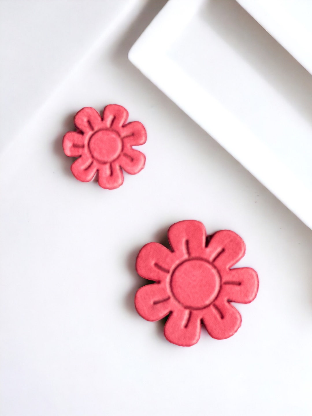 Embossed Flower Leather Earring Die, 1 / 1.5 INCH, Sizzix Compatible ...