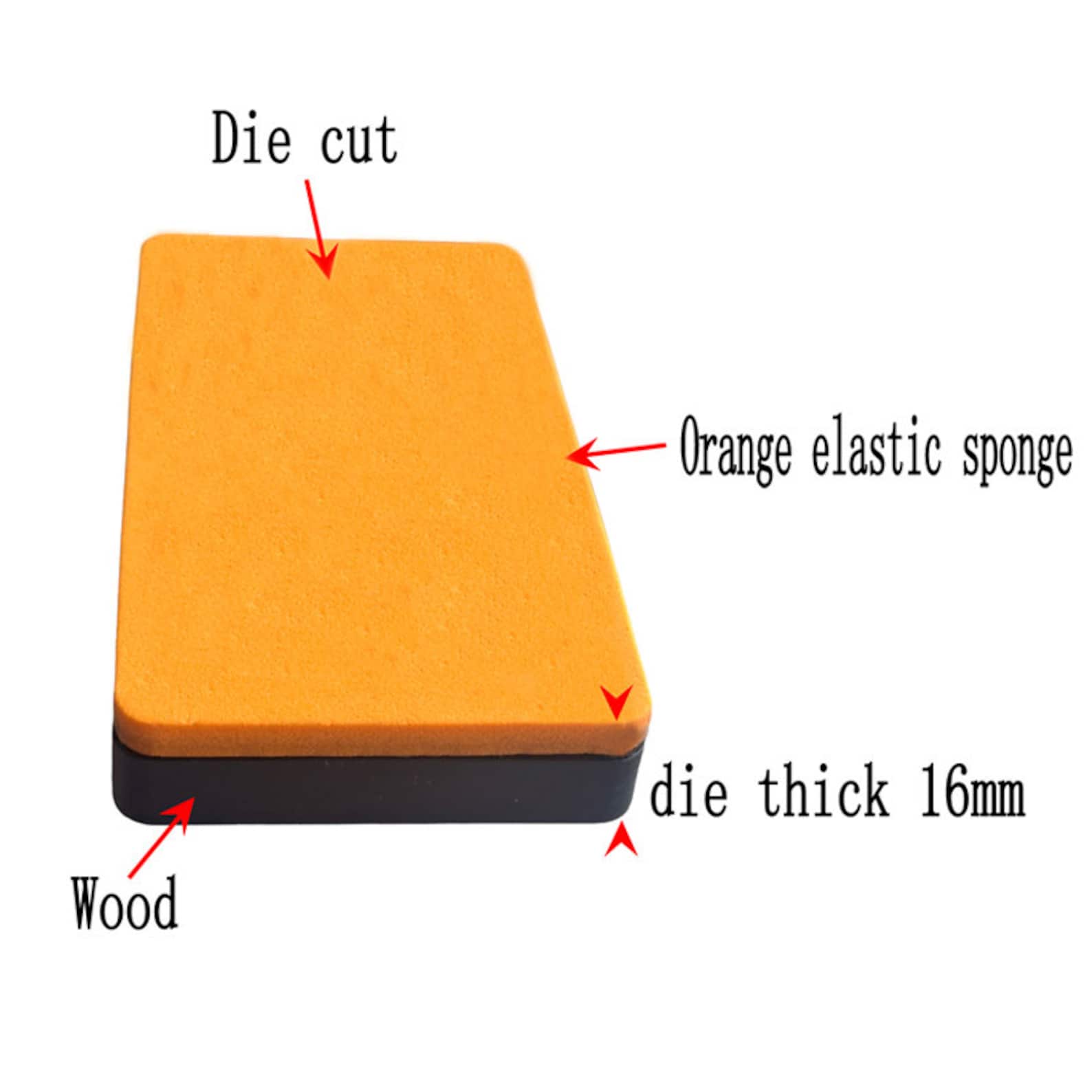 Leather Earring Cutting Die, 2.5 INCH, Bar Earring Die, Orange Foam ...