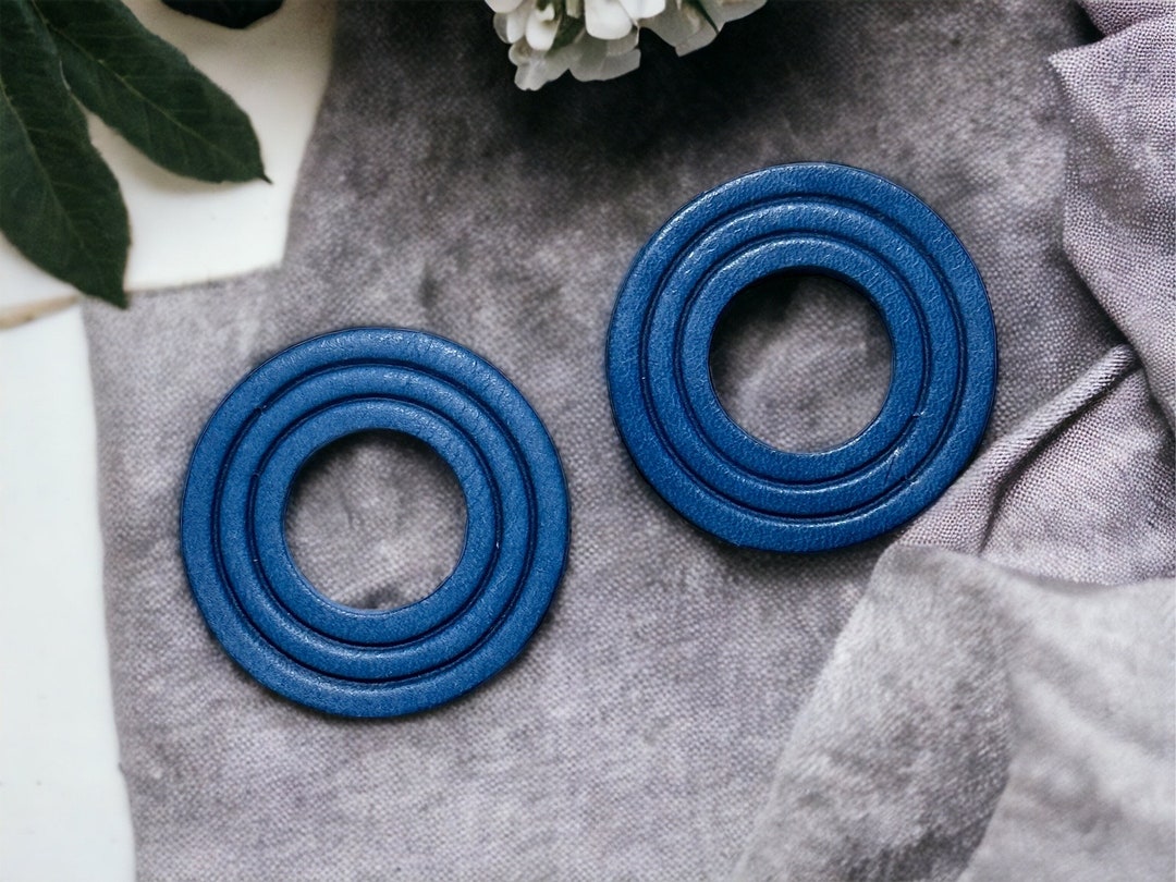 Cut & Emboss Leather Earring Die, 1.5 INCH, Circle Embossing Die, Open ...