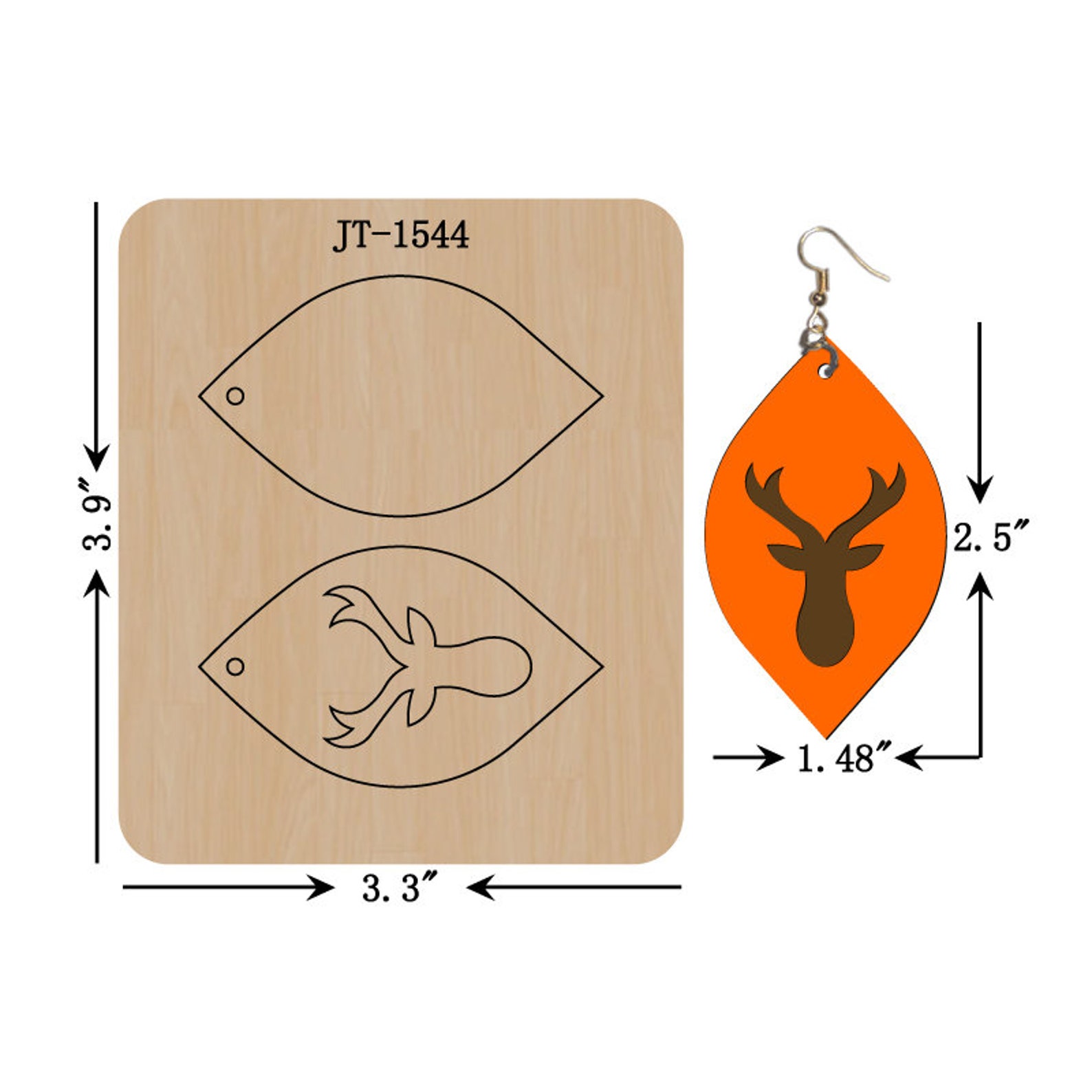 Leather Earring Cutting Die Christmas Earringholiday - Etsy