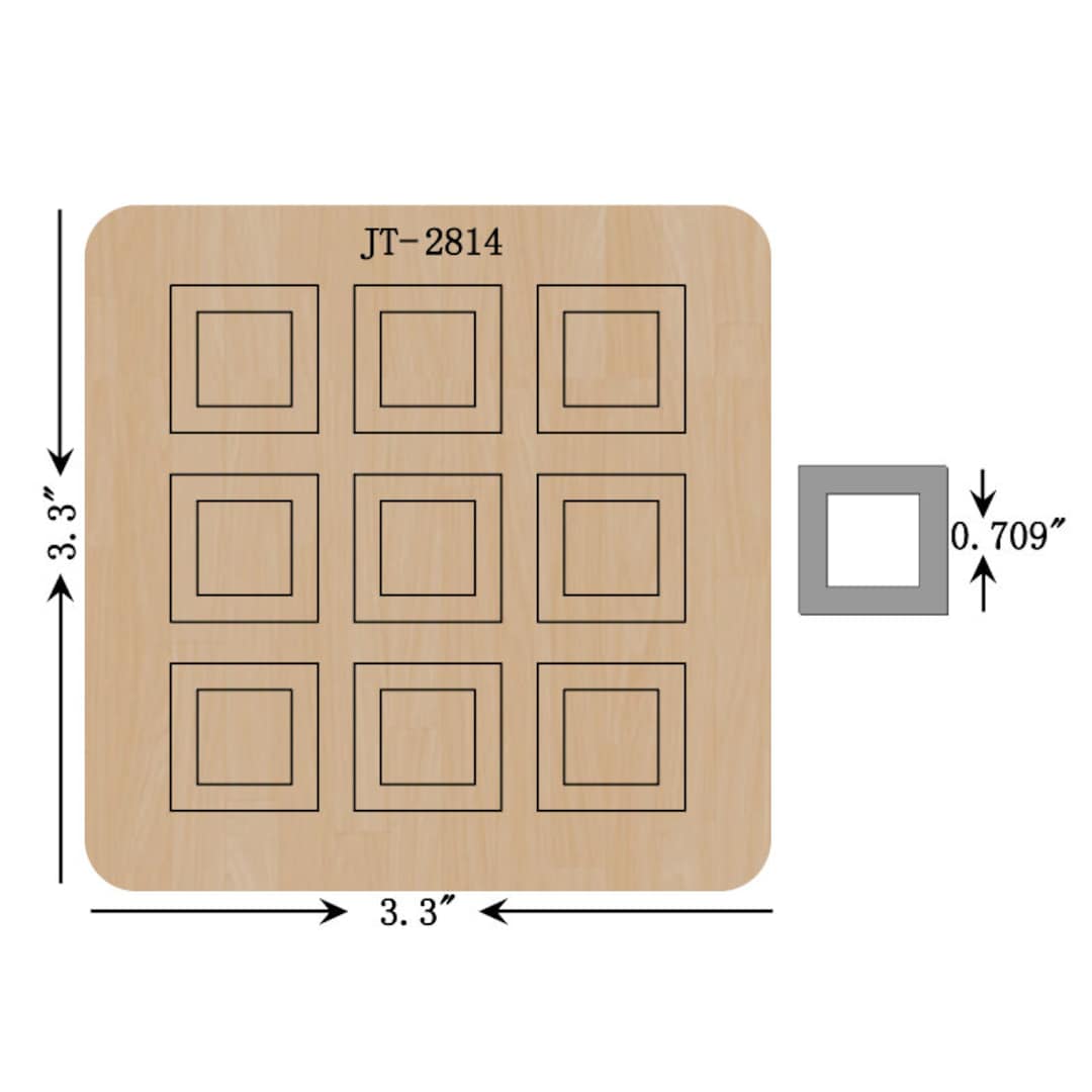 Leather Earring Cutting Die, 18MM, Earring Connector Die, Hollow Square ...