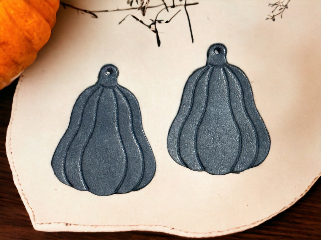 Cut & Emboss Leather Earring Die, 2 INCH, Embossed Pumpkin Earring Die ...