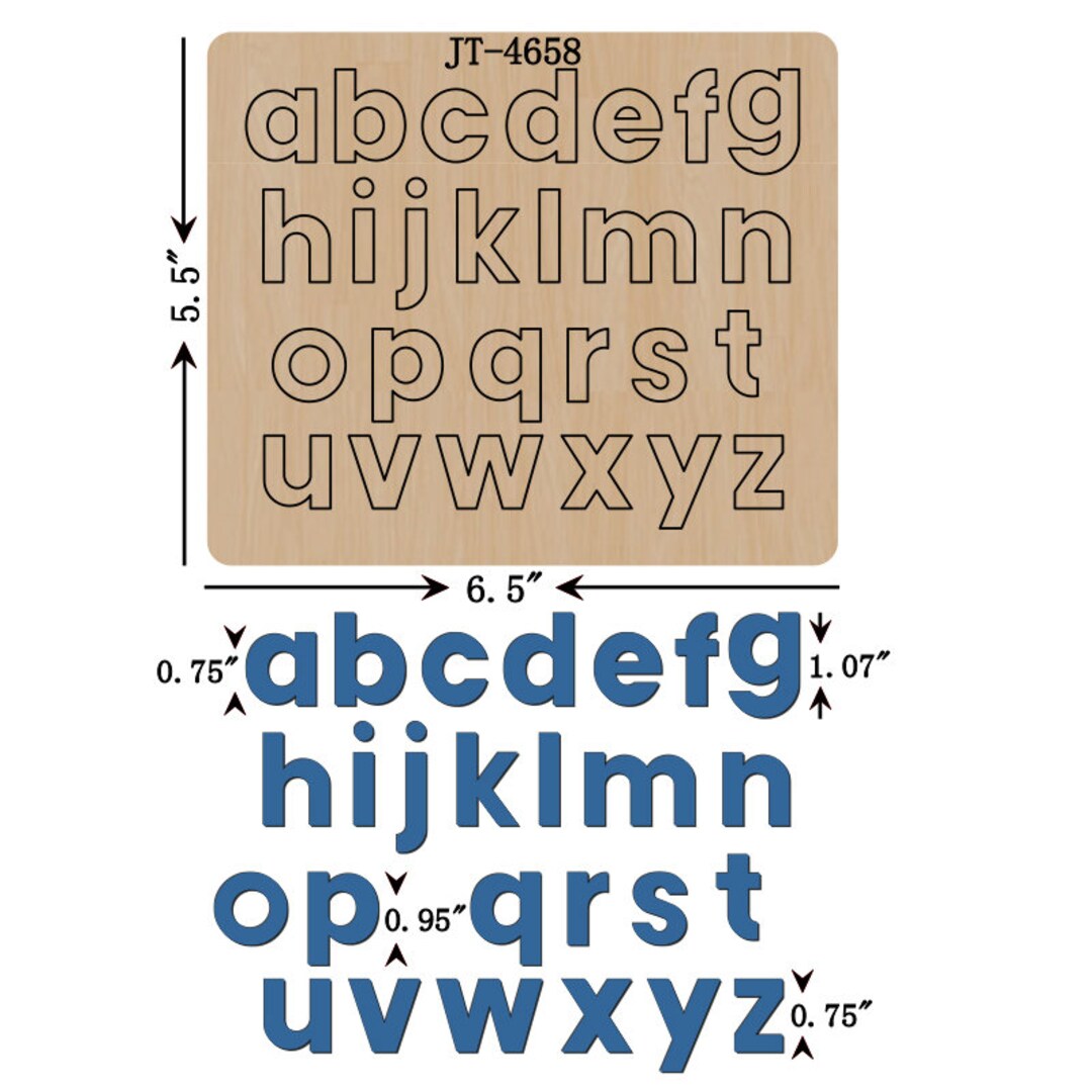 Lowercase Alphabet Leathercraft Cutting Die, Orange Foam, Sizzix ...