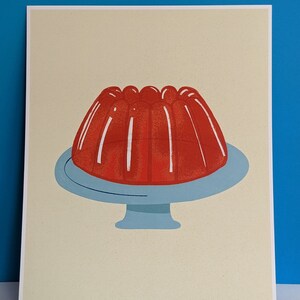 Jello Retro Dessert Art Print 8x10 - Etsy