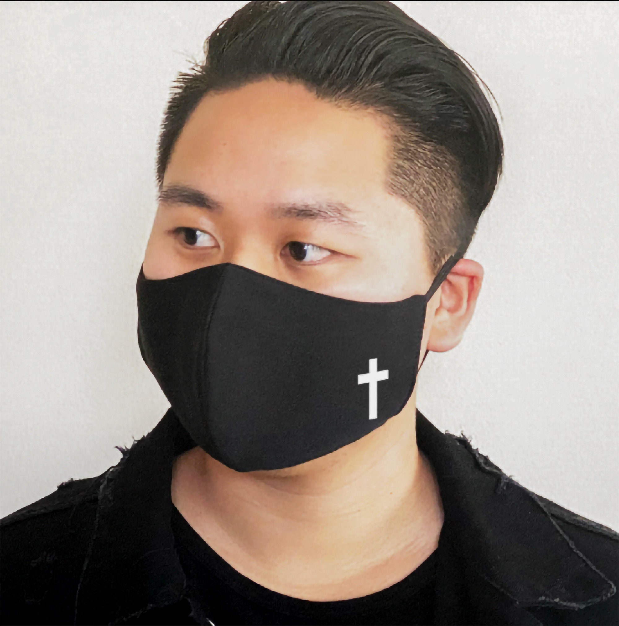 CUSTOM Cross Face Mask Strong Protection 3 Layers Face | Etsy