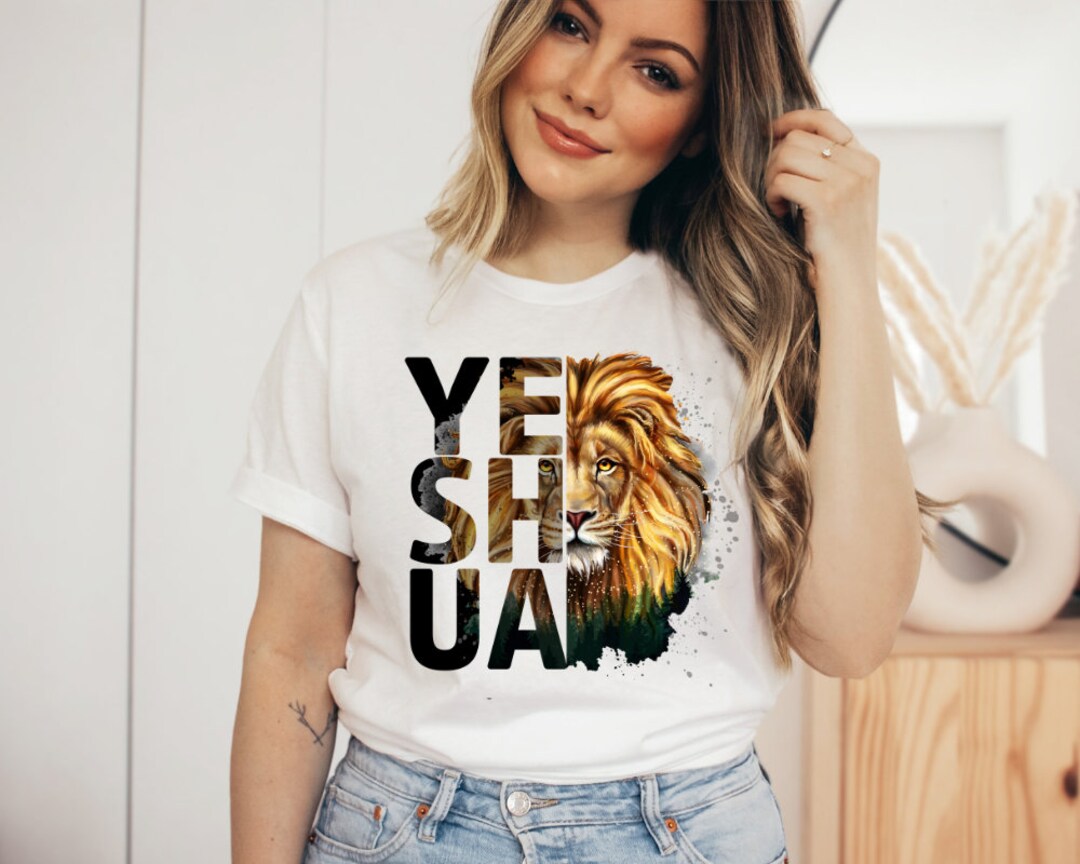 Yeshua, Lion of Juda, Leon De Jesus, Lion Shirt, Christian Tee, Camisa ...
