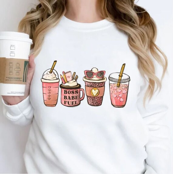 Boss Babe Fuel Pink Lattes Iced Coffee Coffee Lover Boss - Etsy