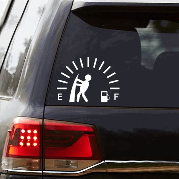 Stick Man Pulling on Gas Gauge - Etsy New Zealand