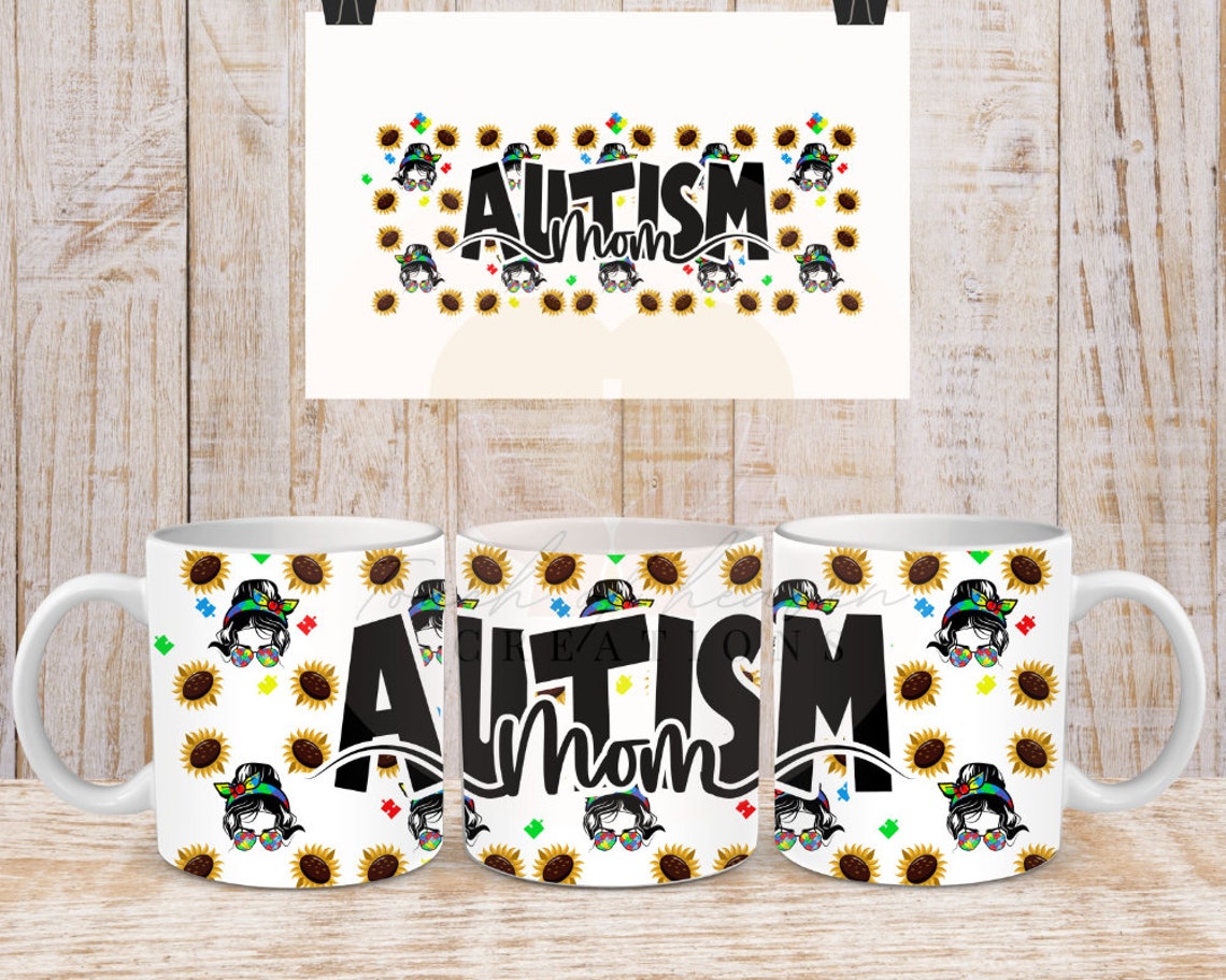 Autism Mom Autism Cup Design Autism Awareness Libbey Glass - Etsy