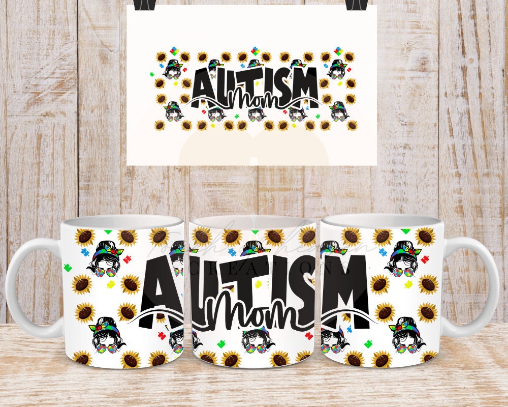 Autism Mom Autism Cup Design Autism Awareness Libbey Glass - Etsy