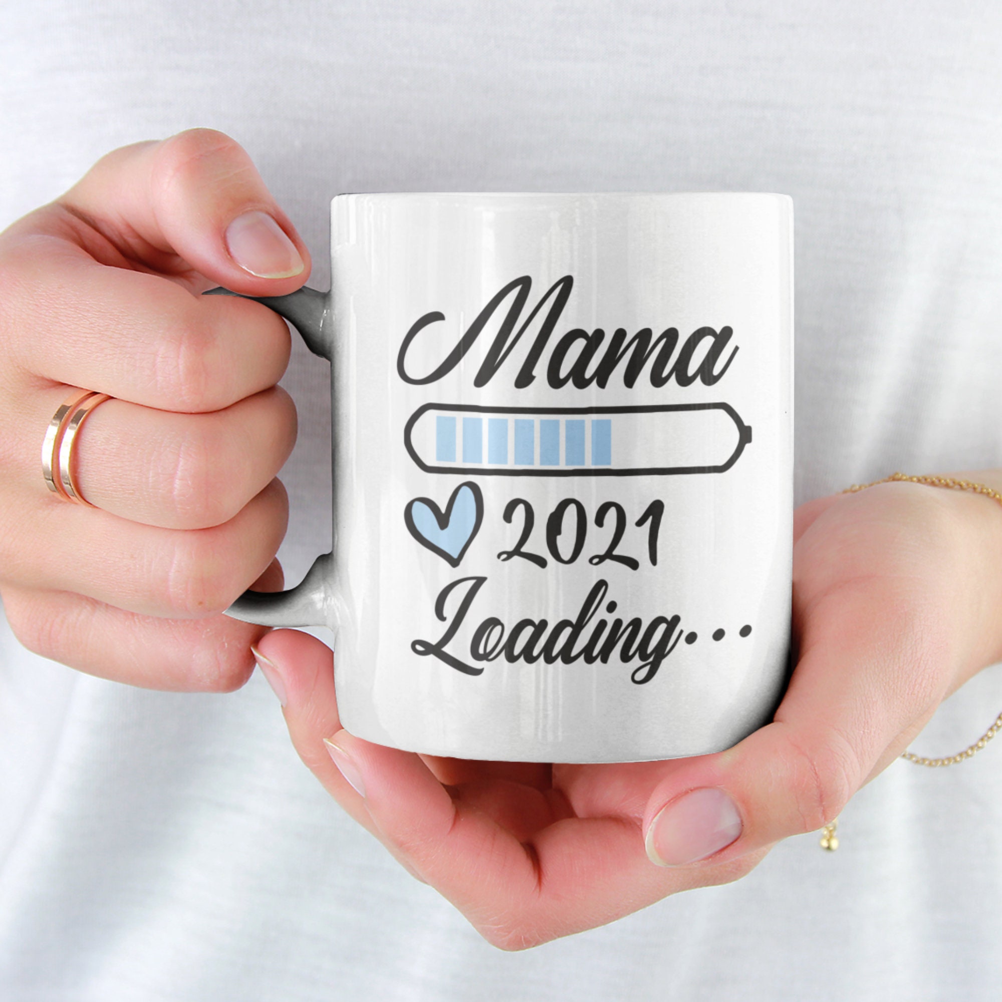 Mama Loading 2021 Sohn Tasse für Schwangerschaft Geschenk für | Etsy