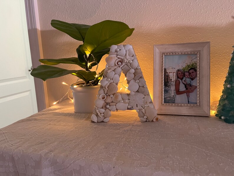 Seashell Letter, Any Letter, Beach Decor, Custom Shell Initials, Beach ...