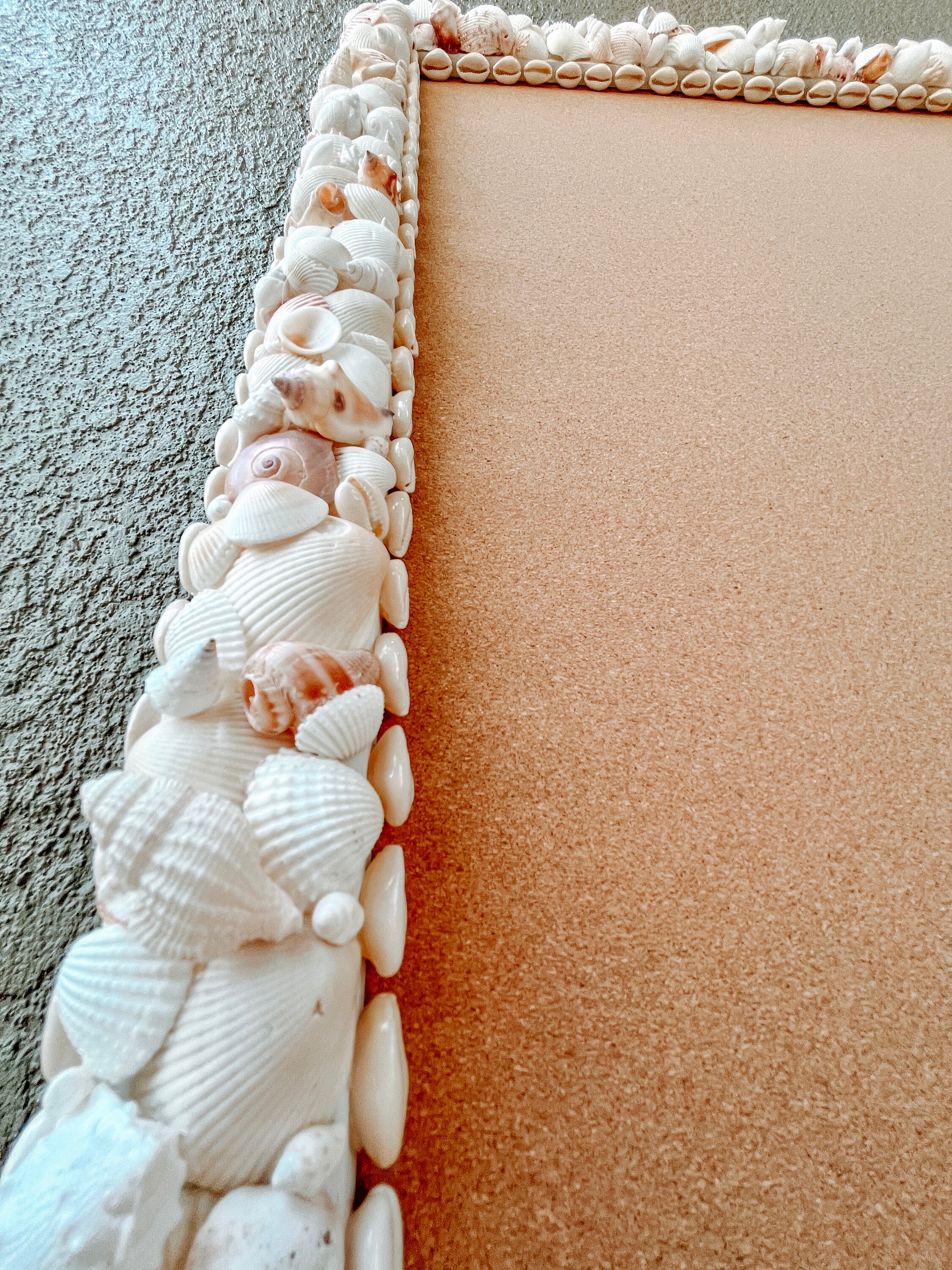 Seashell Pinboard, Custom Size Bulletin Board With Seashell Frame ...