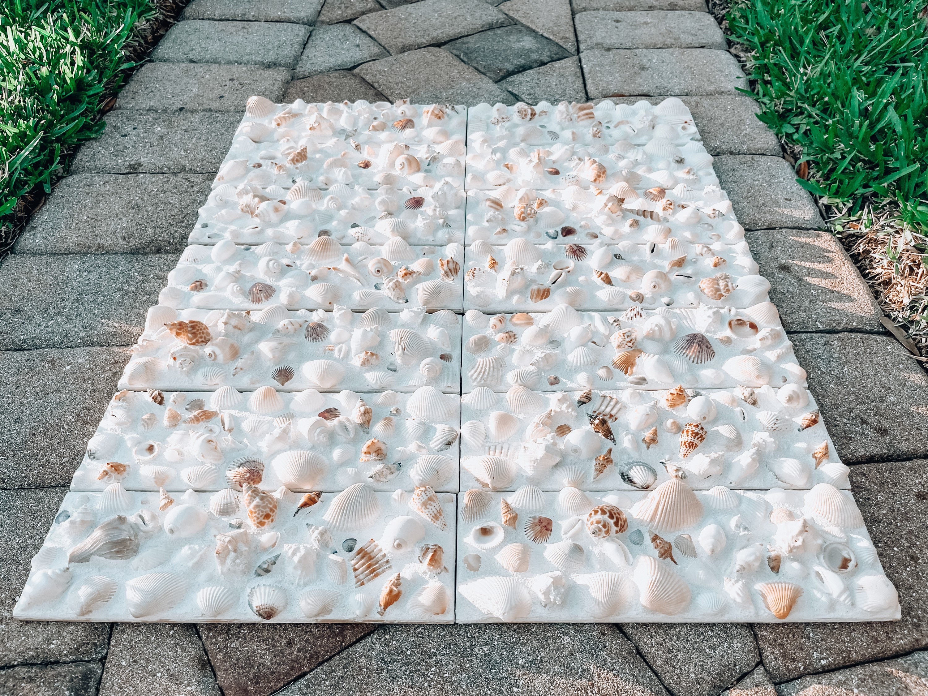 Shell Tile for Coastal Decor, Shell Tiles, Fireplace Tiles, Sea Shells ...