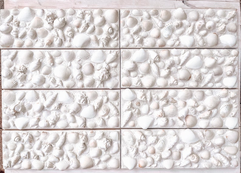 Seashell Tile Custom, Coastal Tile, Beach House Tile, Home Decor ...