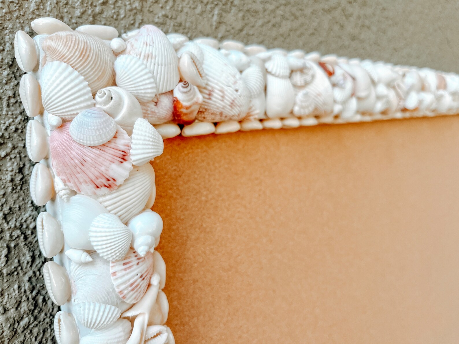 Seashell Pinboard, Custom Size Bulletin Board With Seashell Frame ...