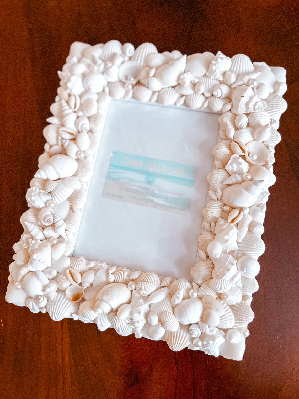 White Shell Picture Frame 4x6, Shell Photo Frame, Beach Frame, Beach ...