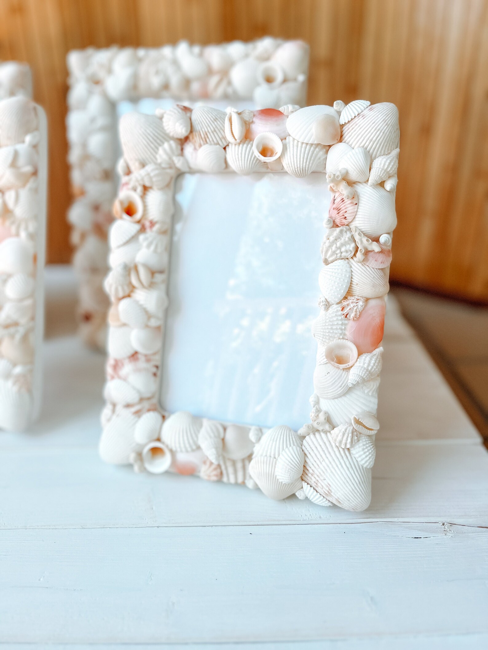 Seashell Picture Frame, 4x6 or 5x7, Palm Beach Chic Decor - Etsy
