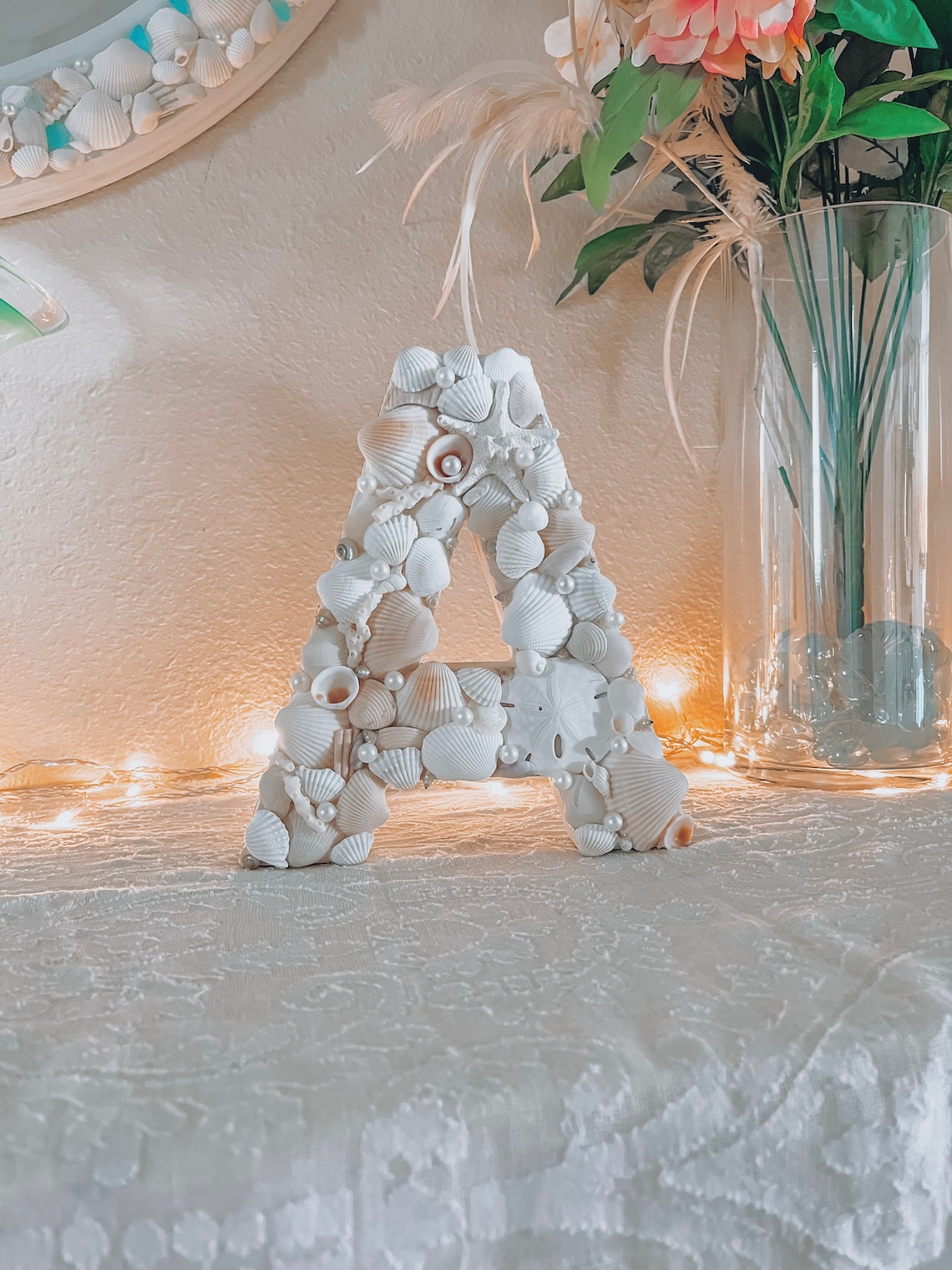 Seashell Letter, Any Letter, Beach Decor, Custom Shell Initials, Beach ...