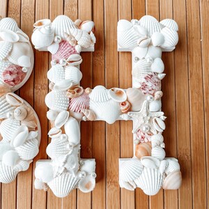 Seashell Letter, Any Letter, Beach Decor, Custom Shell Initials, Beach ...