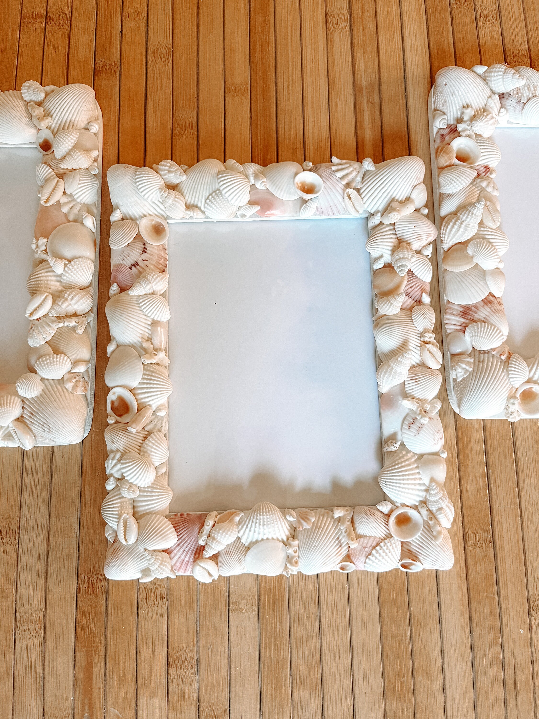 Seashell Picture Frame, 4x6 or 5x7, Palm Beach Chic Decor - Etsy