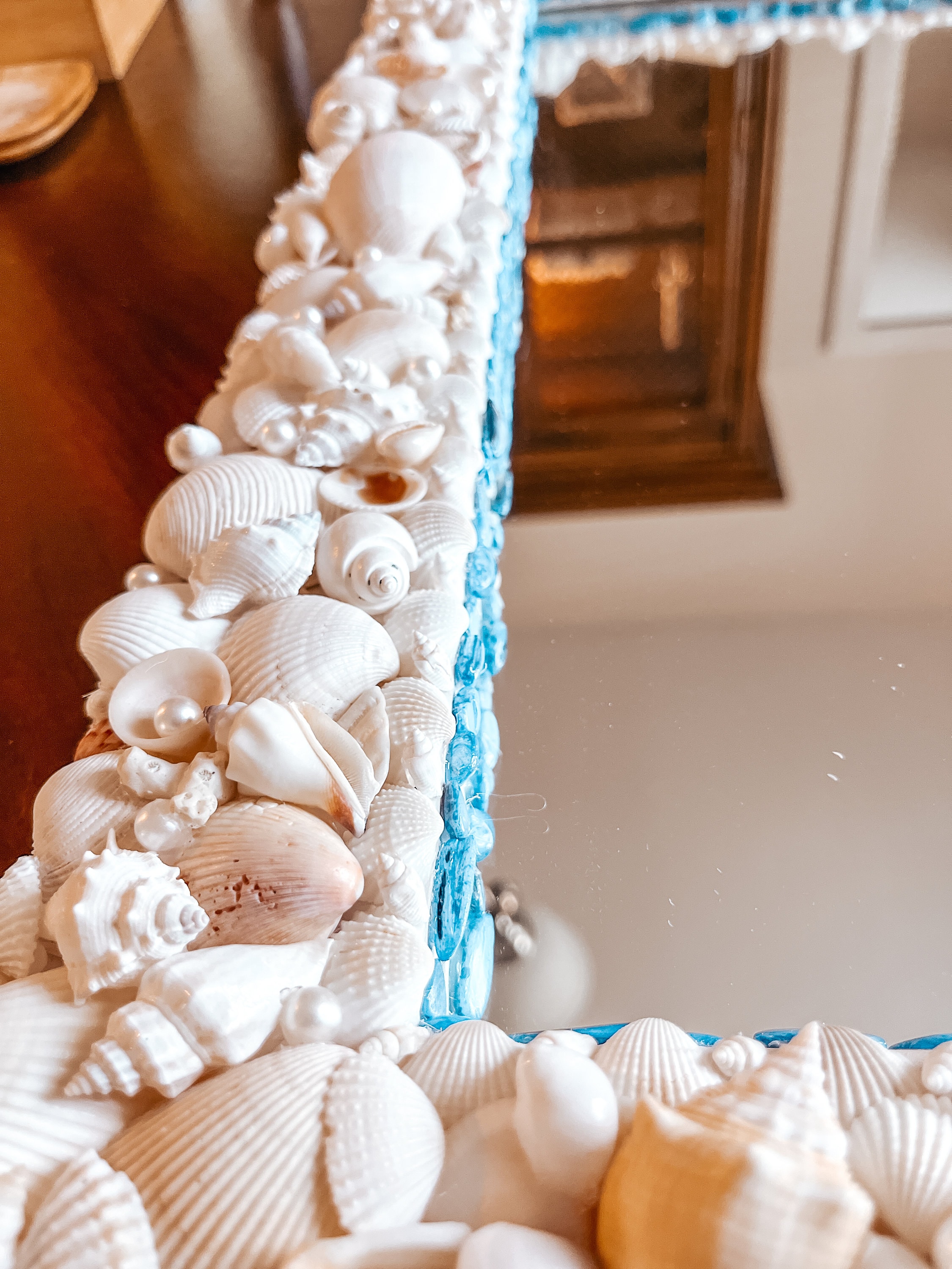 Beach Home Mirror Seashell Mirror for Wall Custom Beach - Etsy