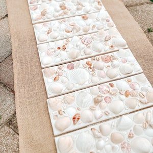 Seashell Coastal Decorative Tiles, Custom Deco Tile, Seashells, Coastal ...