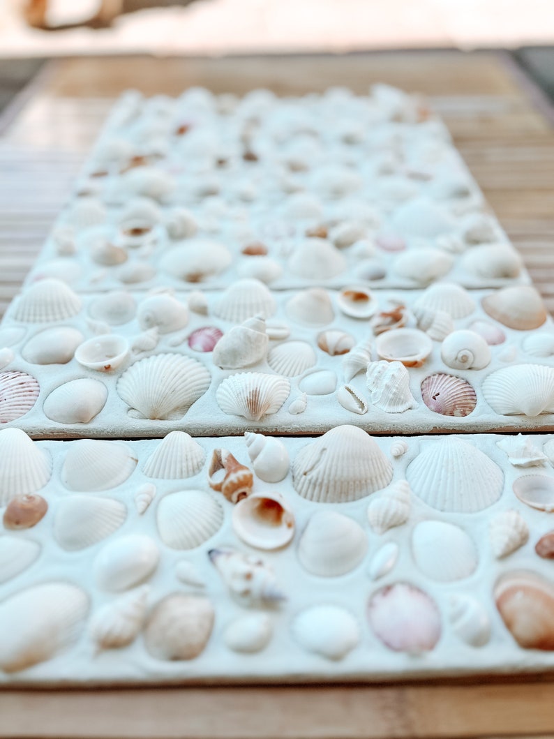 Seashell Tile Custom, Coastal Tile, Beach House Tile, Home Decor ...