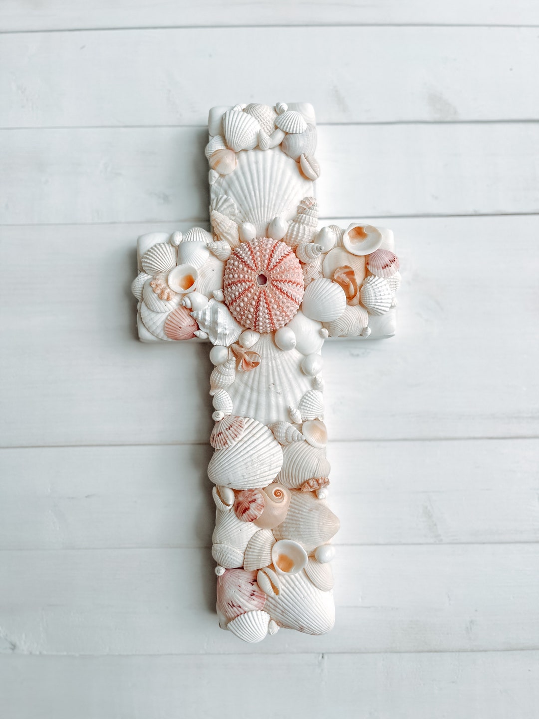 Seashell Wall Cross, Christian Beach Lover, Shell Cross - Etsy