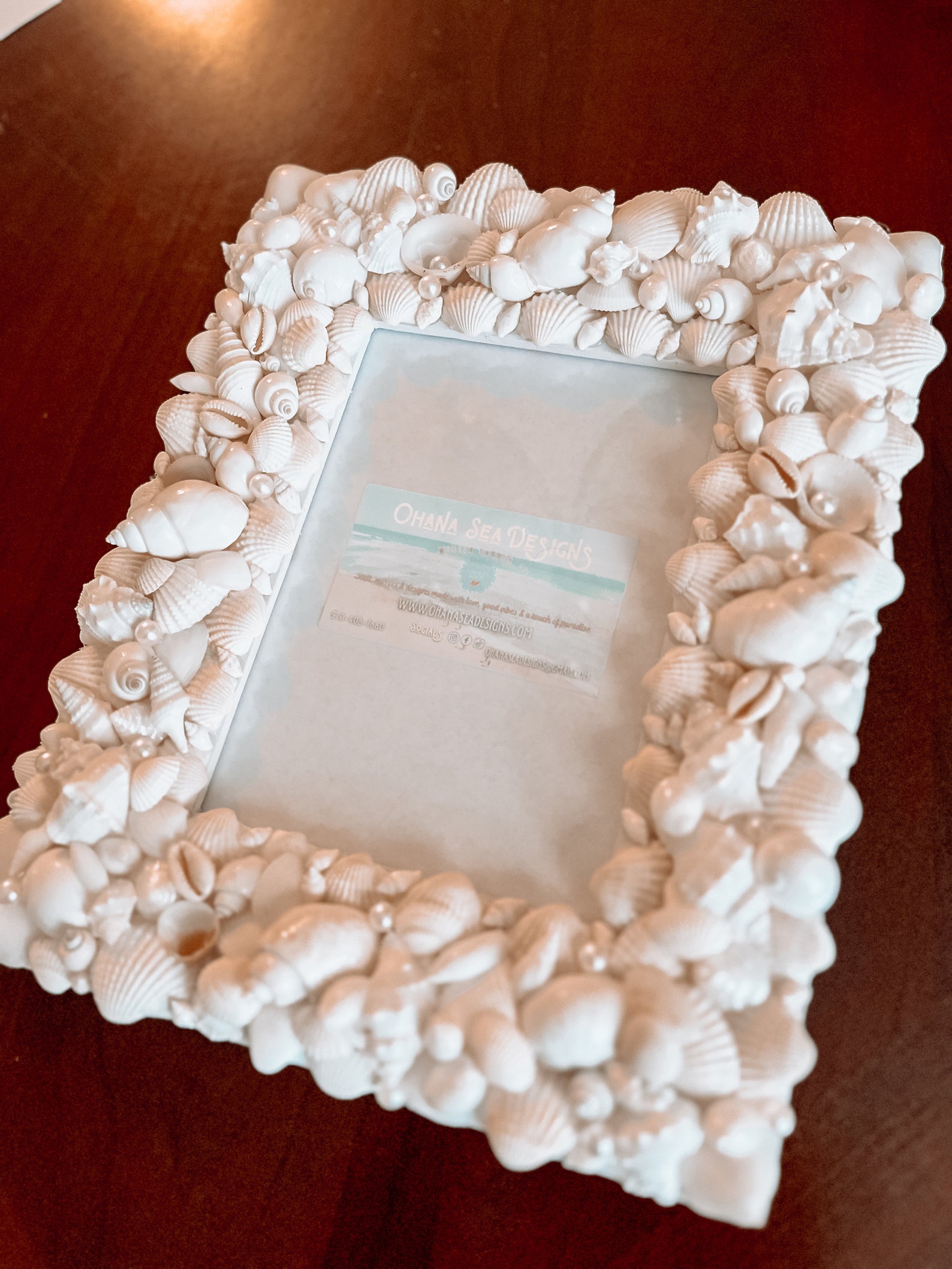 White Shell Picture Frame 4x6, Shell Photo Frame, Beach Frame, Beach ...
