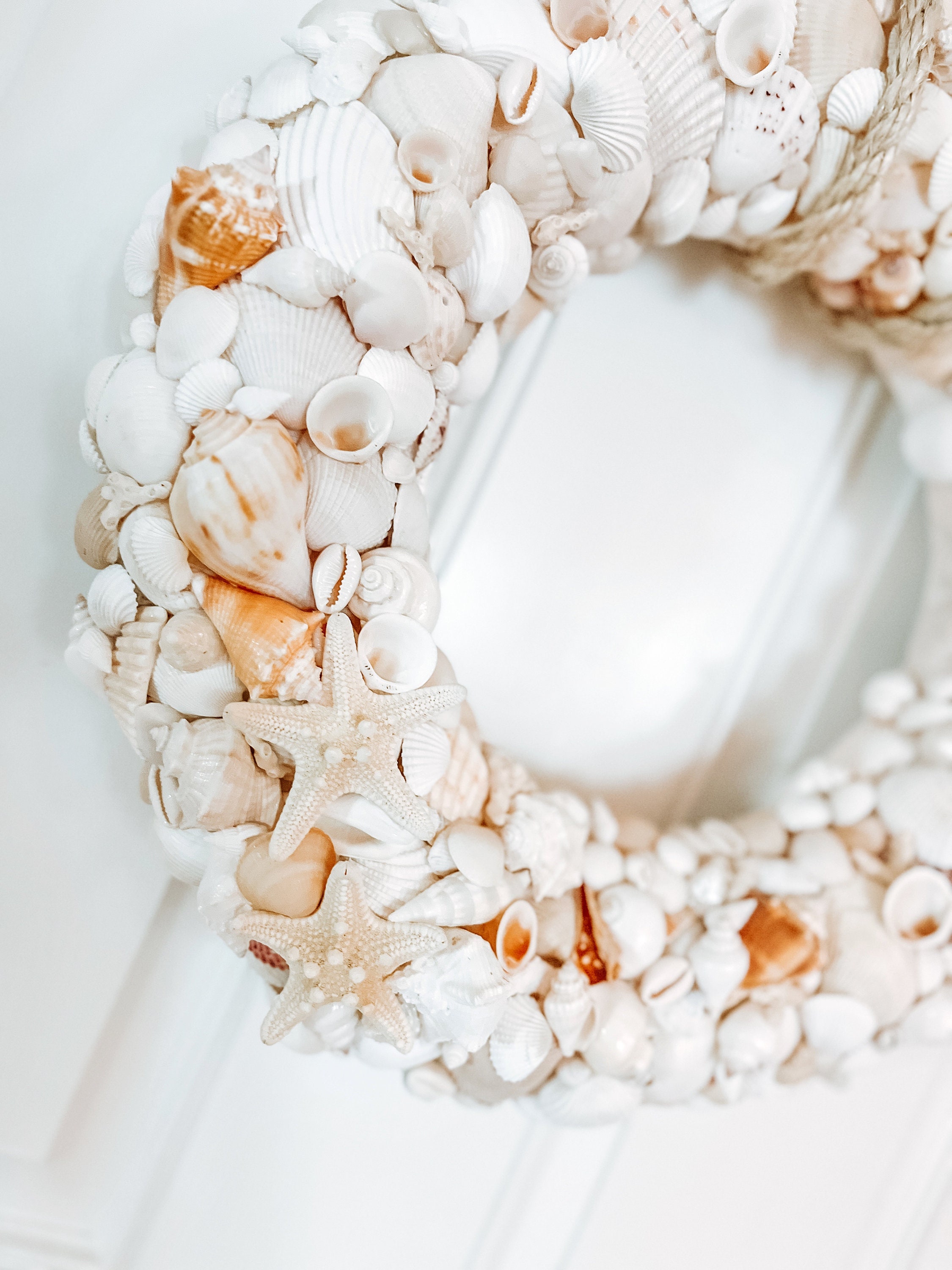 Seashell Wreath, Beach Decor, Sea Shell Decor Wreath, Shell Wreath ...