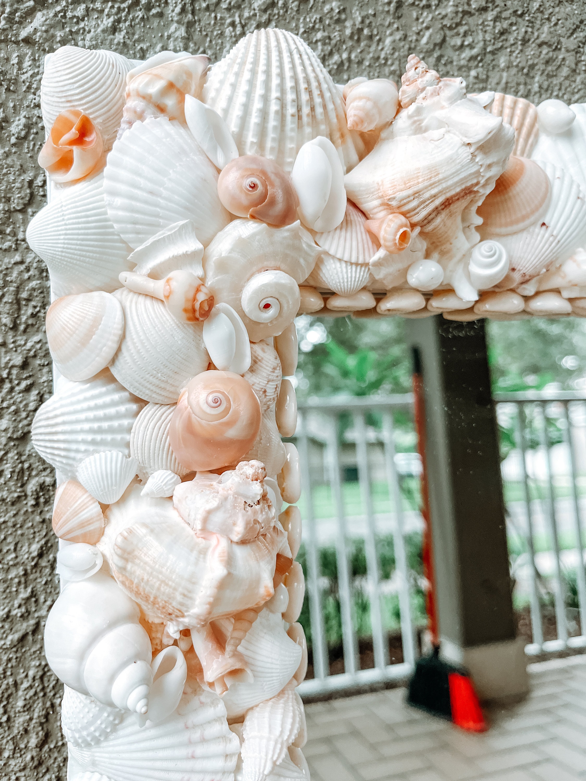 Custom Sea Shell Mirror, Beach Decor, Shell Art, Beach Wall Art, Shell ...