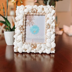 Seashell Picture Frame, Luxury Beach Decor, Coastal Chic Home Decor ...