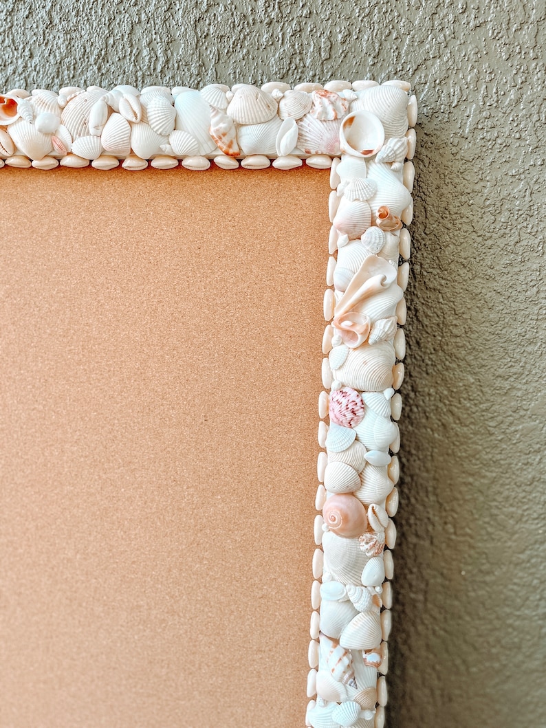 Seashell Pinboard: Custom Beach Decor Bulletin Board - Etsy