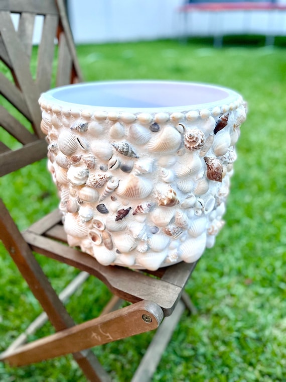 Pot Decoration With Shells