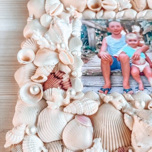 Seashell Picture Frame: Coastal Beach House Decor (4x4 Photo) - Etsy