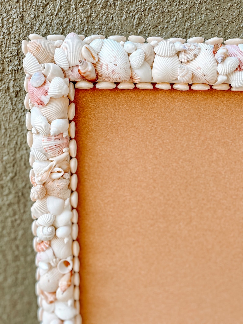 Seashell Pinboard: Custom Beach Decor Bulletin Board - Etsy