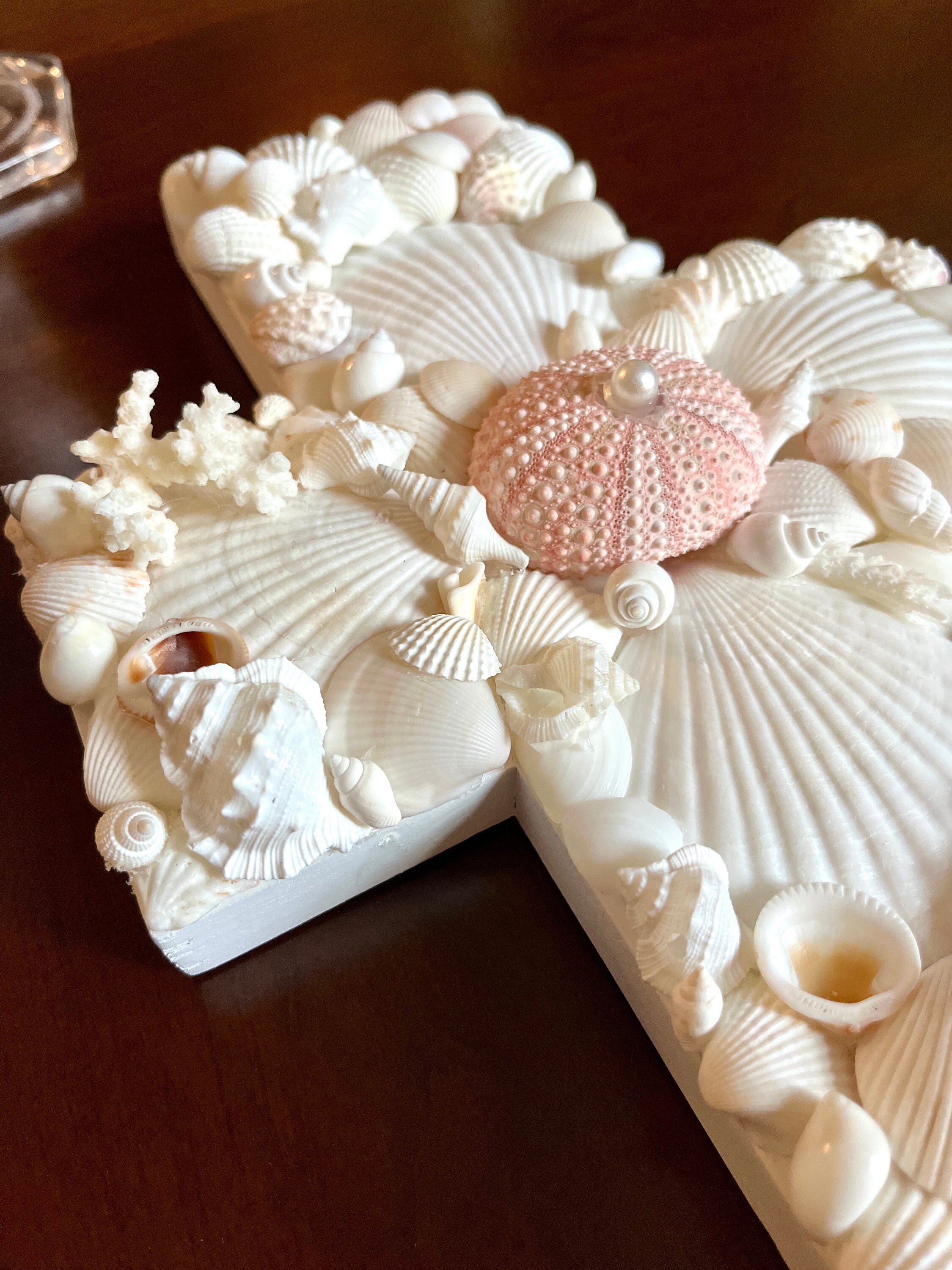 Shell Cross, Christian Wall Art, Christmas Gifts READY TO SHIP, Coastal ...