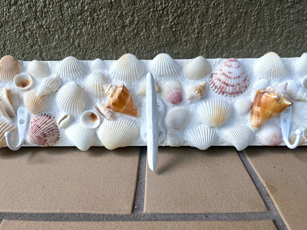 Seashell Towel Holder, Towel Wrack Beach Bathroom Decor - Etsy