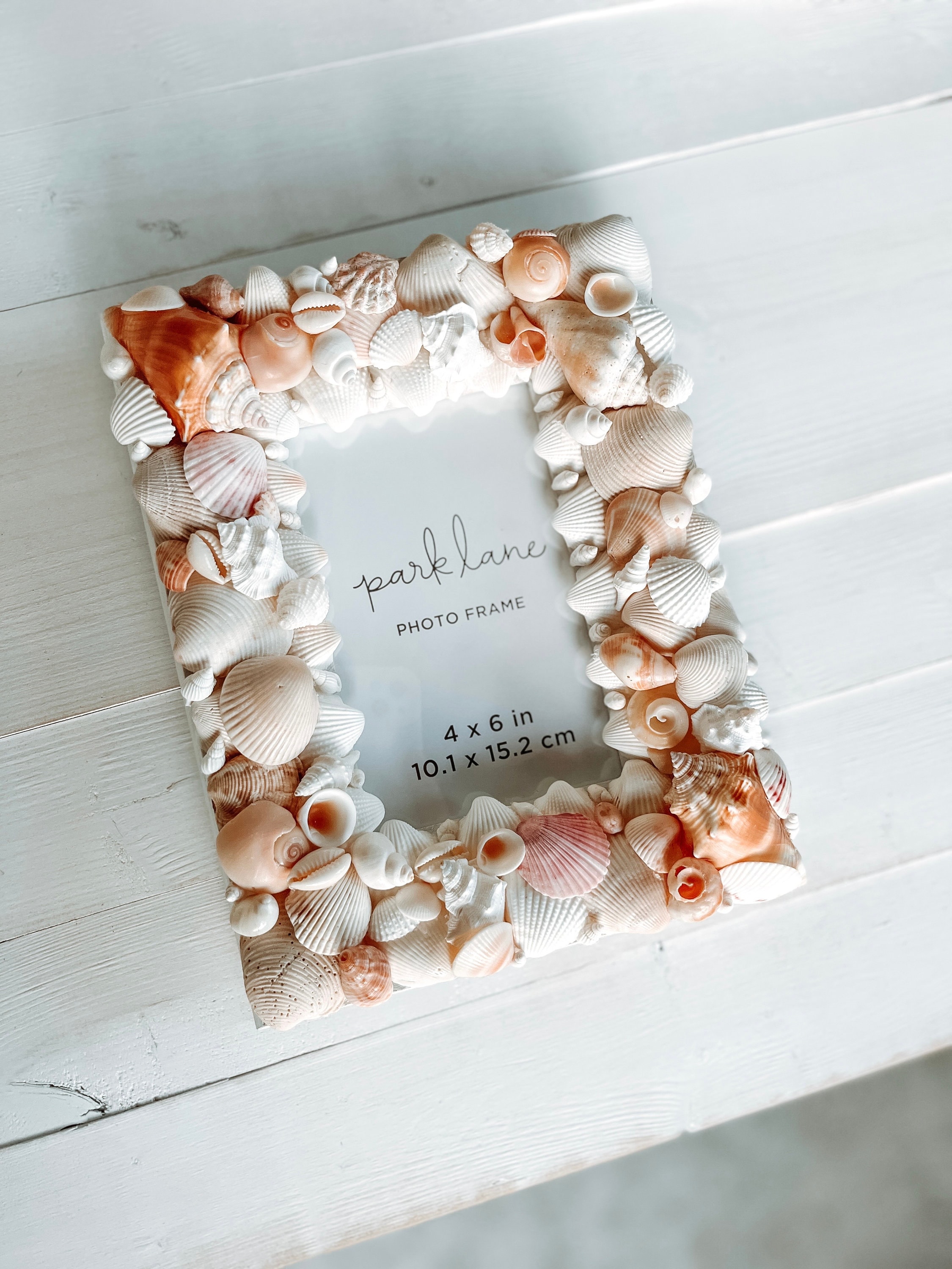 Seashell Frame for 4x6 Picture, Natural Tan/beige Shell Picture Frame ...