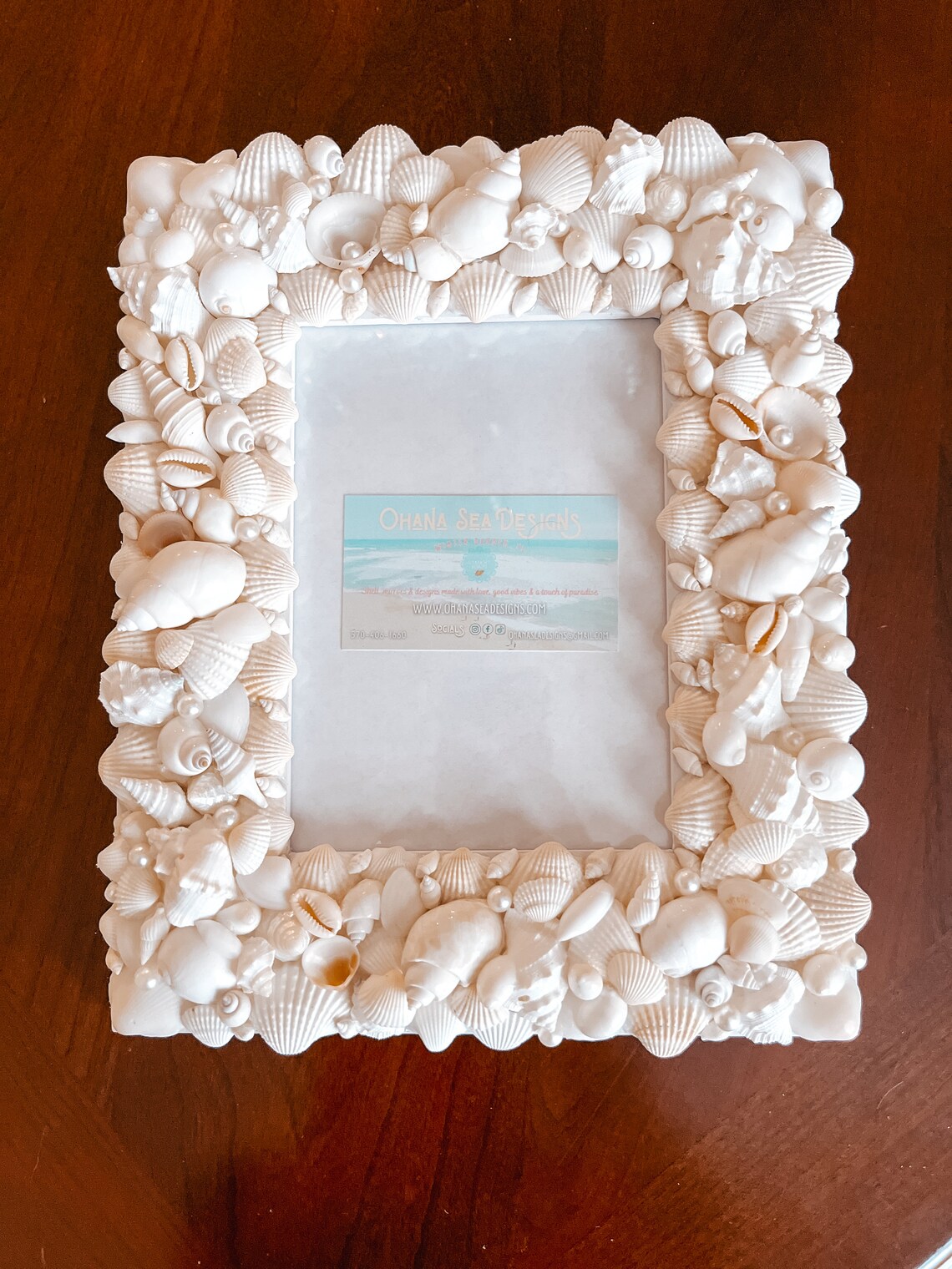 White Shell Picture Frame 4x6, Shell Photo Frame, Beach Frame, Beach ...