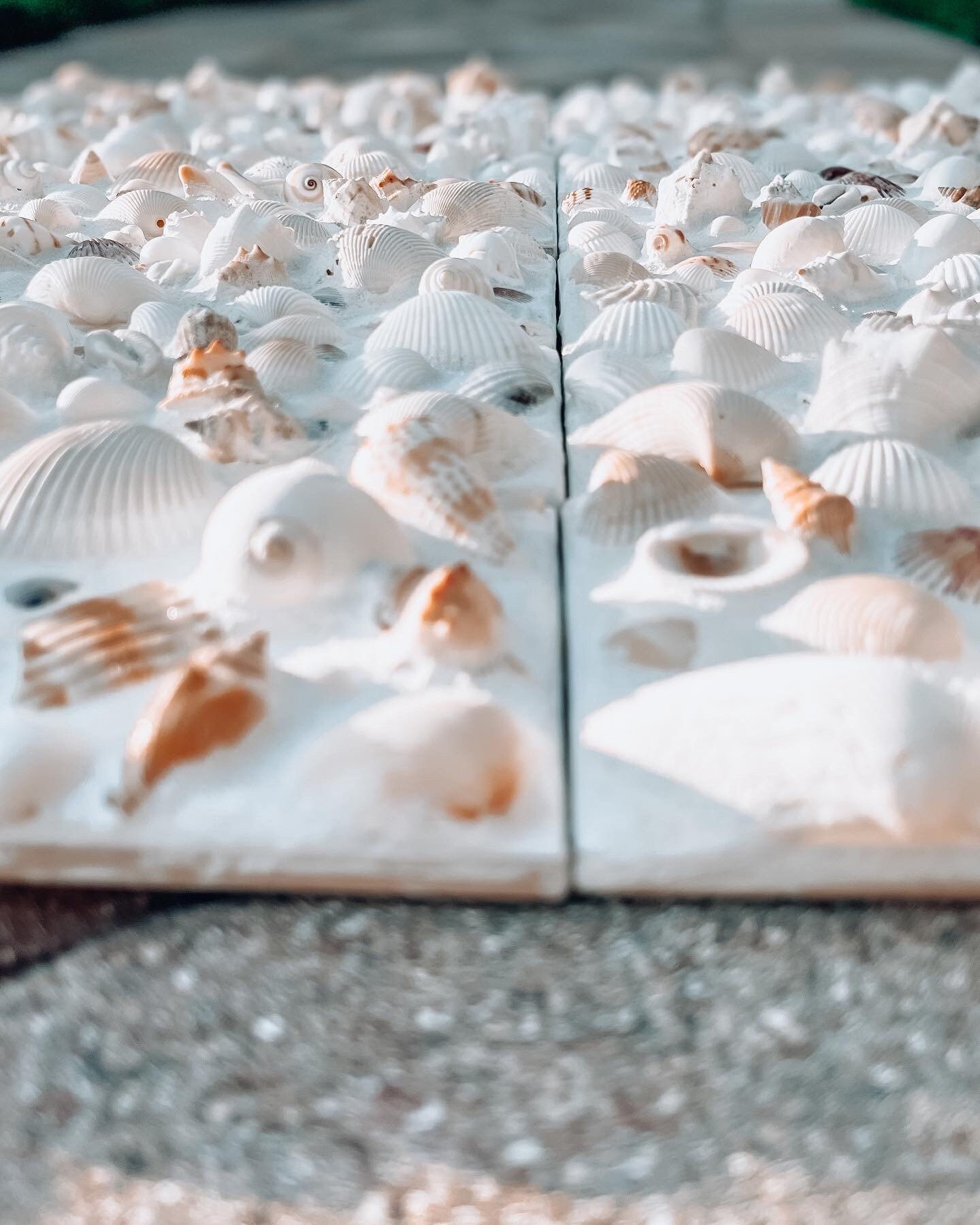 Handmade Seashell Tile: Coastal Beach Decor (4x12) - Etsy