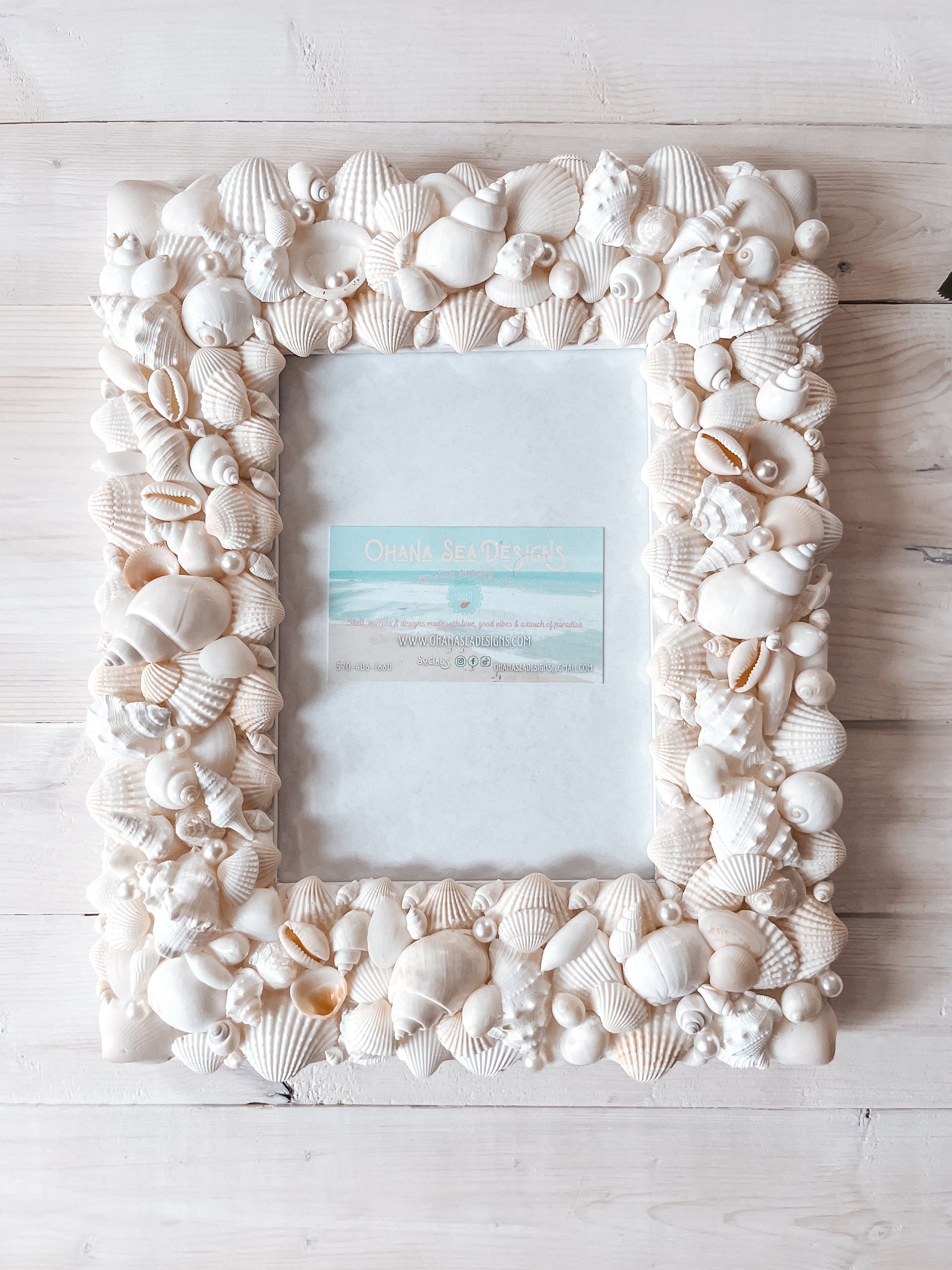 White Shell Picture Frame 4x6, Shell Photo Frame, Beach Frame, Beach ...