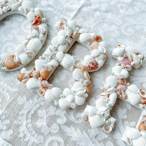 Seashell Letter Art: Custom Beach Decor Initials - Etsy