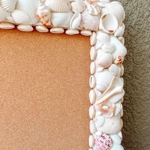 Seashell Pinboard, Custom Size Bulletin Board With Seashell Frame ...